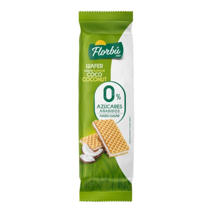 Florbu Gaufrettes Coco Sans Sucre 150g – alghandourmarket.ma