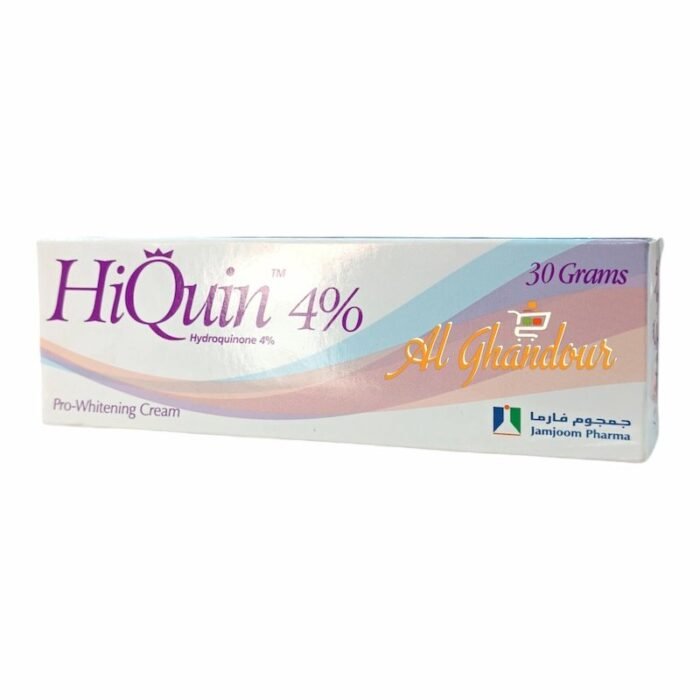 Crème Éclaircissante HIQUIN 4% à l’Hydroquinone – 30g – alghandourmarket.ma
